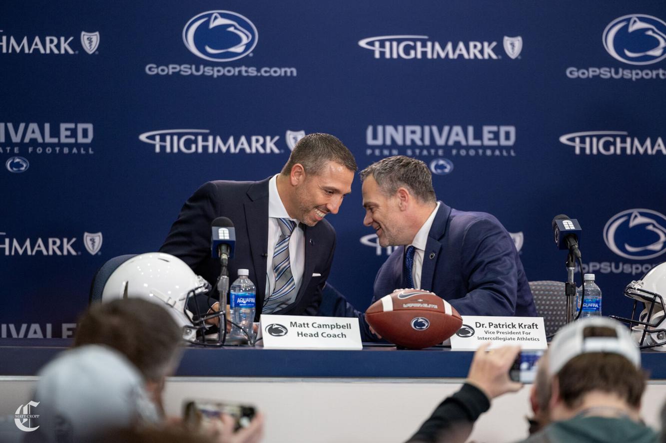 Pat Kraft takes stand for HC Matt Campbell's intro presser | Penn State ...