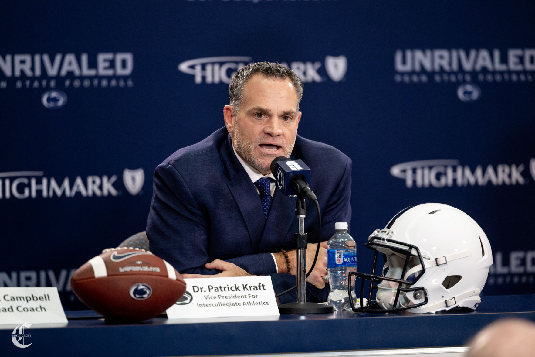 12/8 Monday Football Presser, Matt Campbell Kraft speaking ...