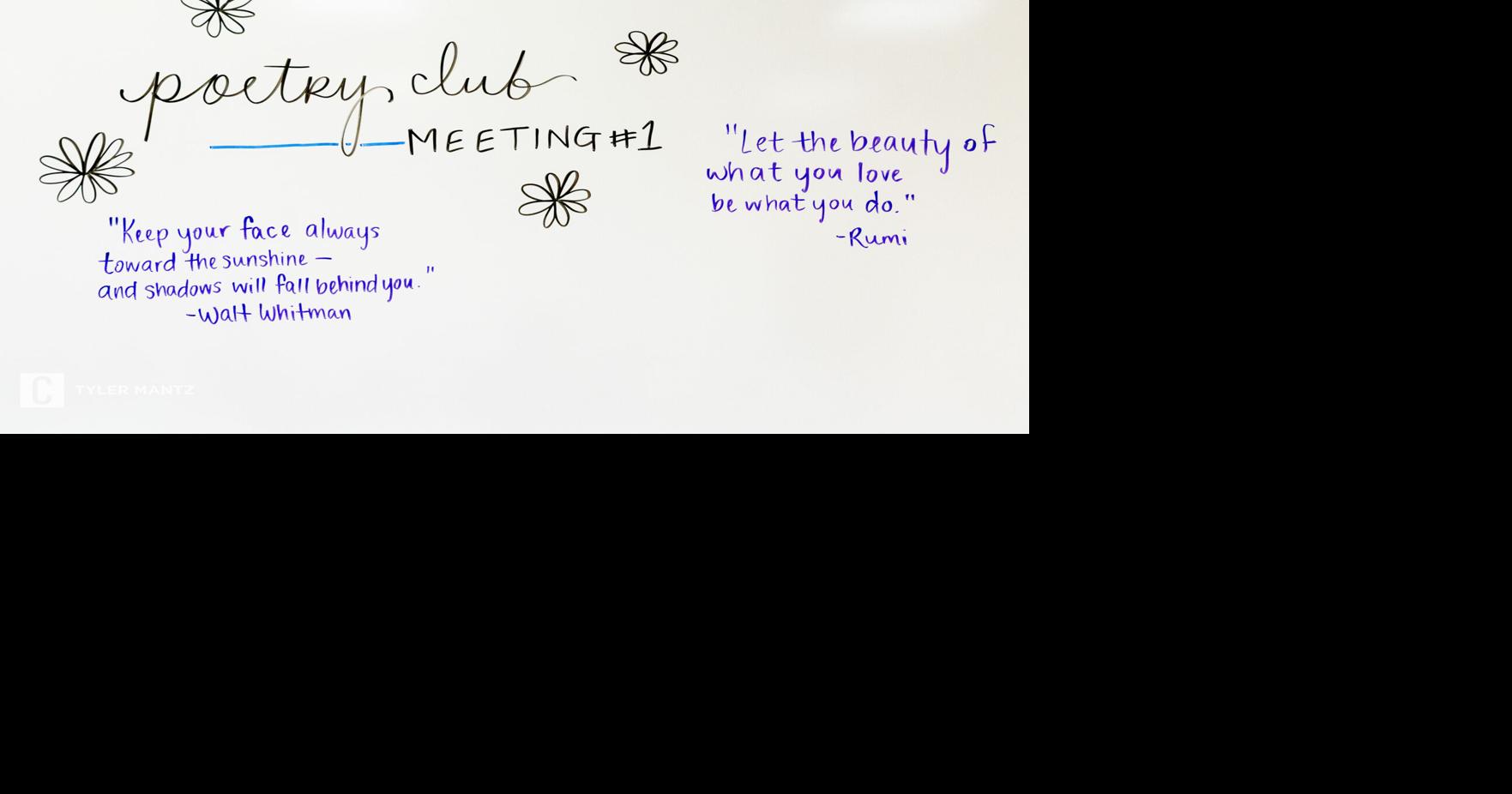 Club creates ‘togetherness with poetry,’ allows members to ‘push ...