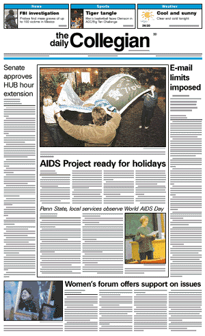 The Daily Collegian front page image | Archived News | Daily Collegian ...