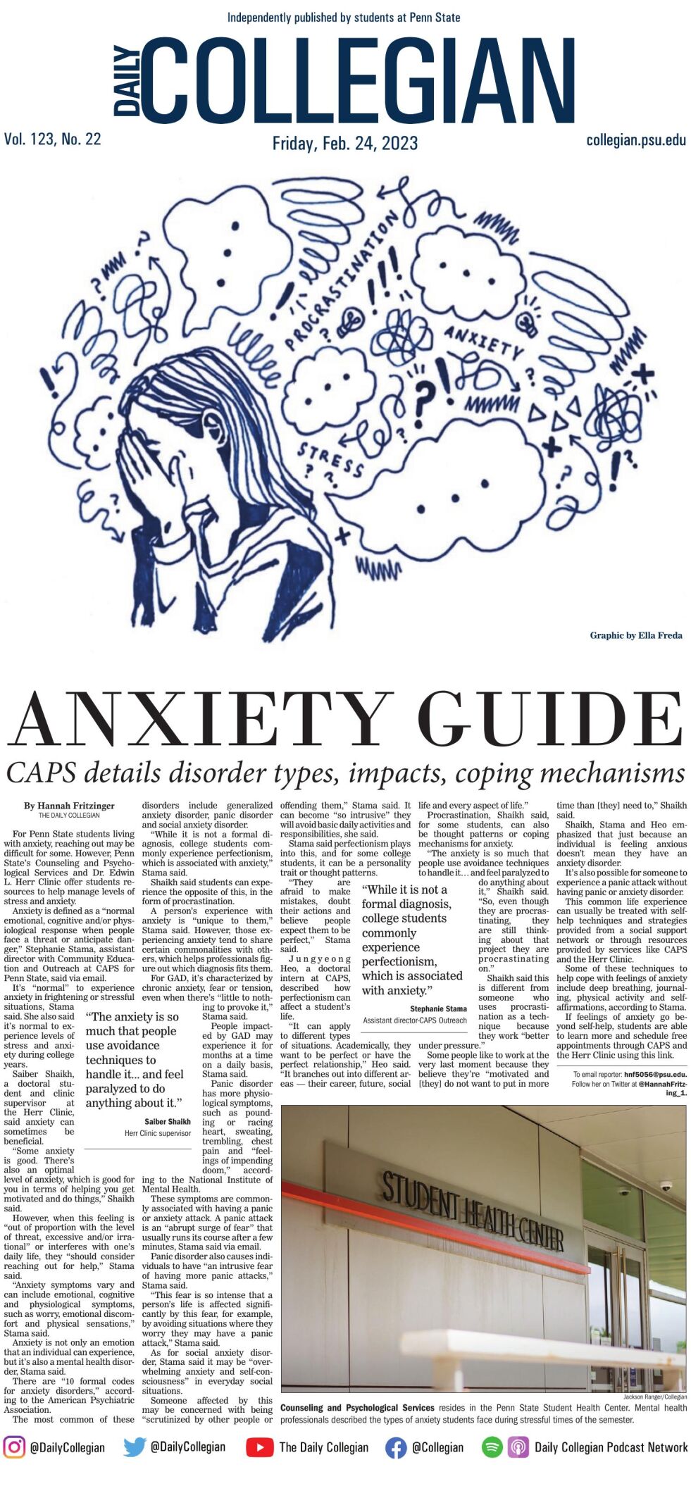 The Daily Collegian for Feb. 24, 2023 | Print Editions | Daily ...