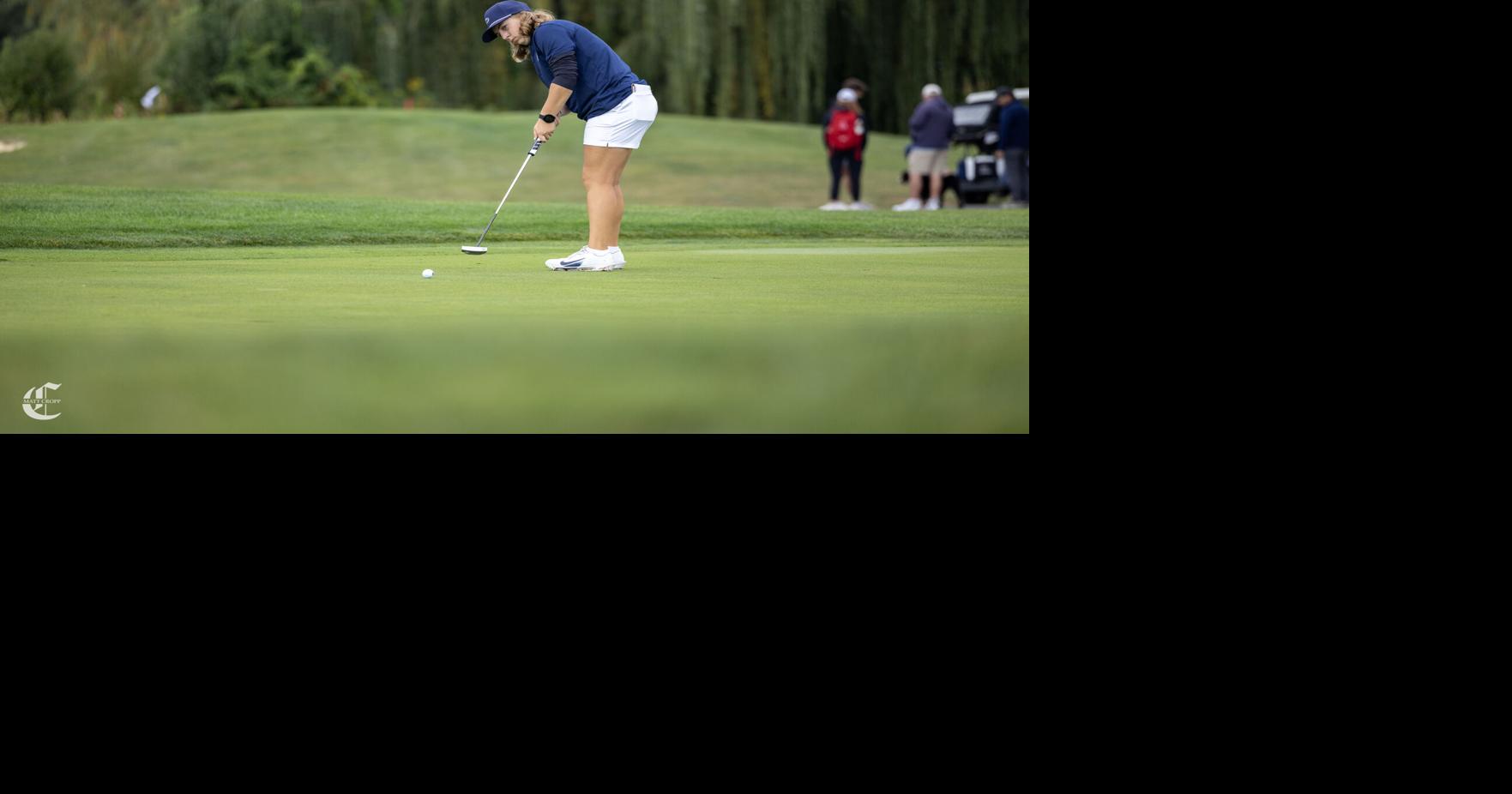 Nittany Lion Invitational, Lillian Guleserian putts ball ...