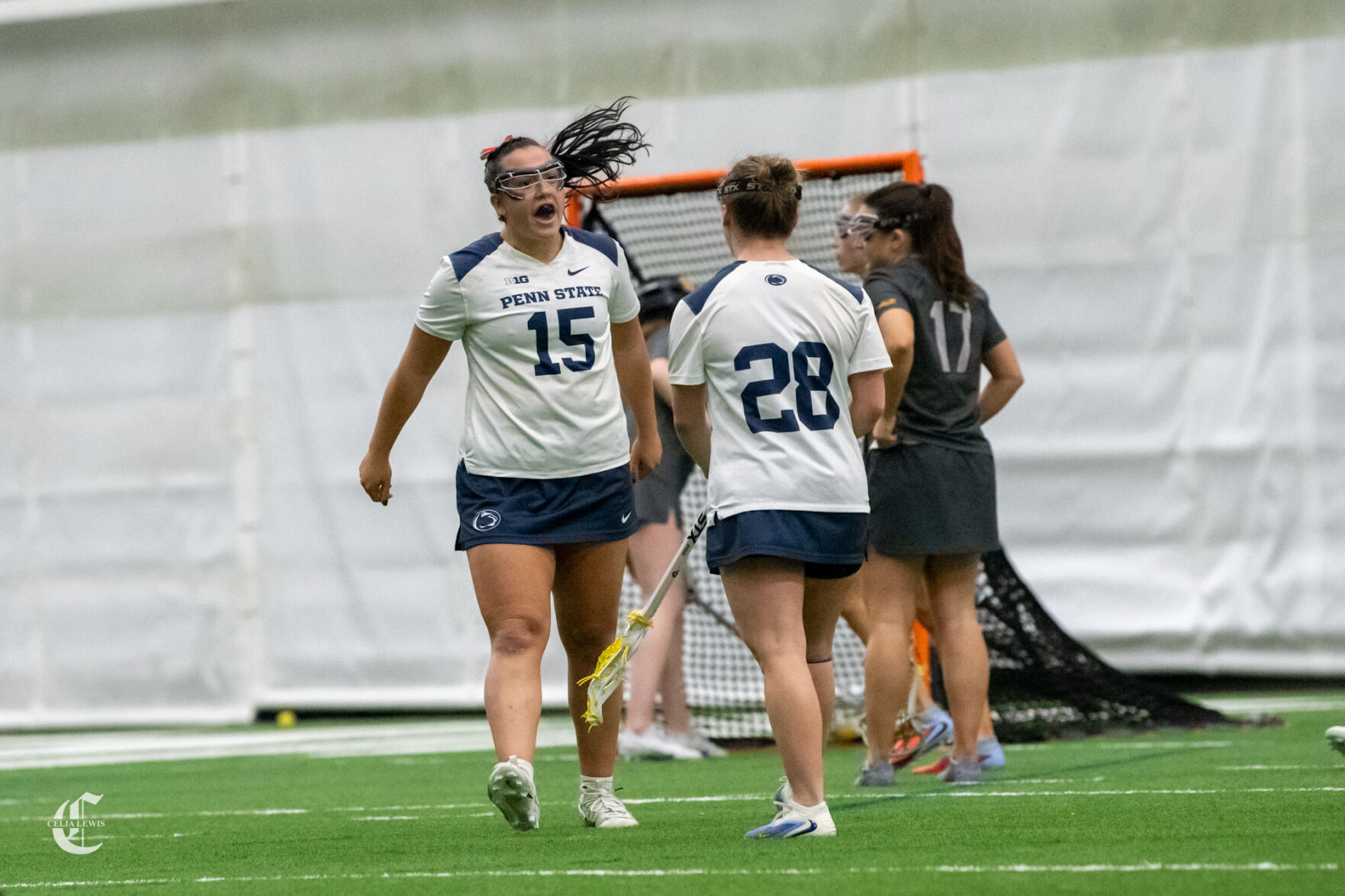 Women’s Lacrosse vs. Pitt, Emma Kelly celebrates 3rd goal ...