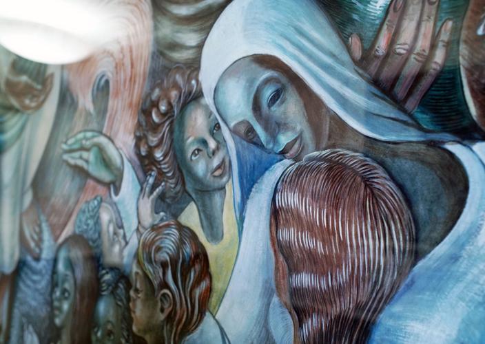 PHOTOS: Burrowes Building murals show off Penn State history ...