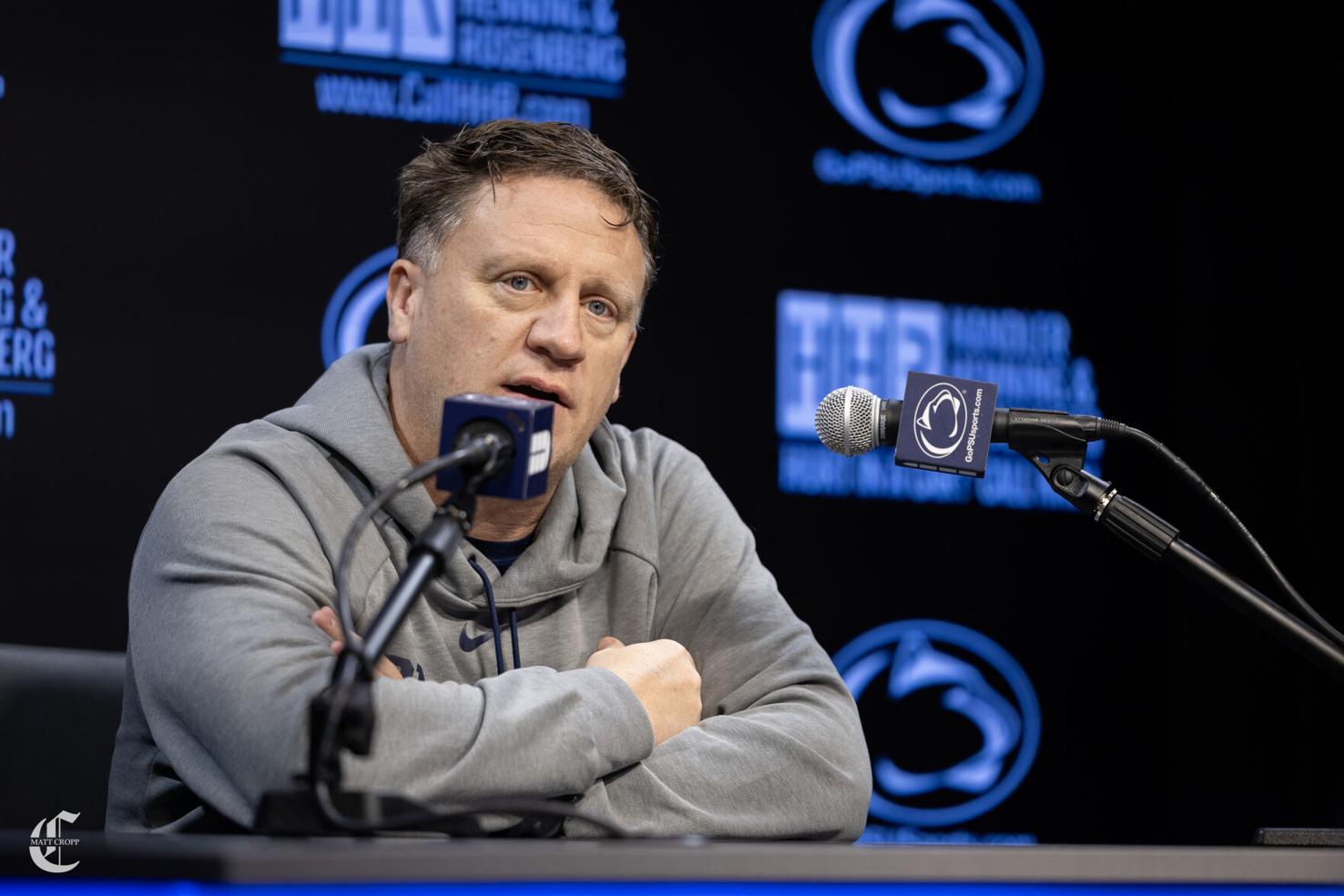 Mike Rhoades gives injury updates, talks Dominick Stewart | Penn State ...