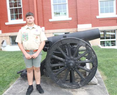 Eagle Scout candidate Lance Spencer speaks to commissioners about ...