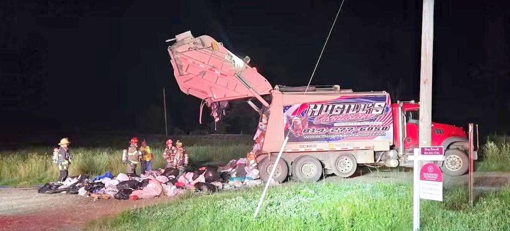 No injuries or damage when garbage truck’s load ignites | News ...