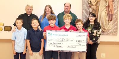Marion Center Bank makes donation to SS.C.D | News | punxsutawneyspirit.com