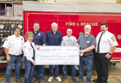 Eagles donate $10K to Punxsy Fire Department | News | punxsutawneyspirit.com