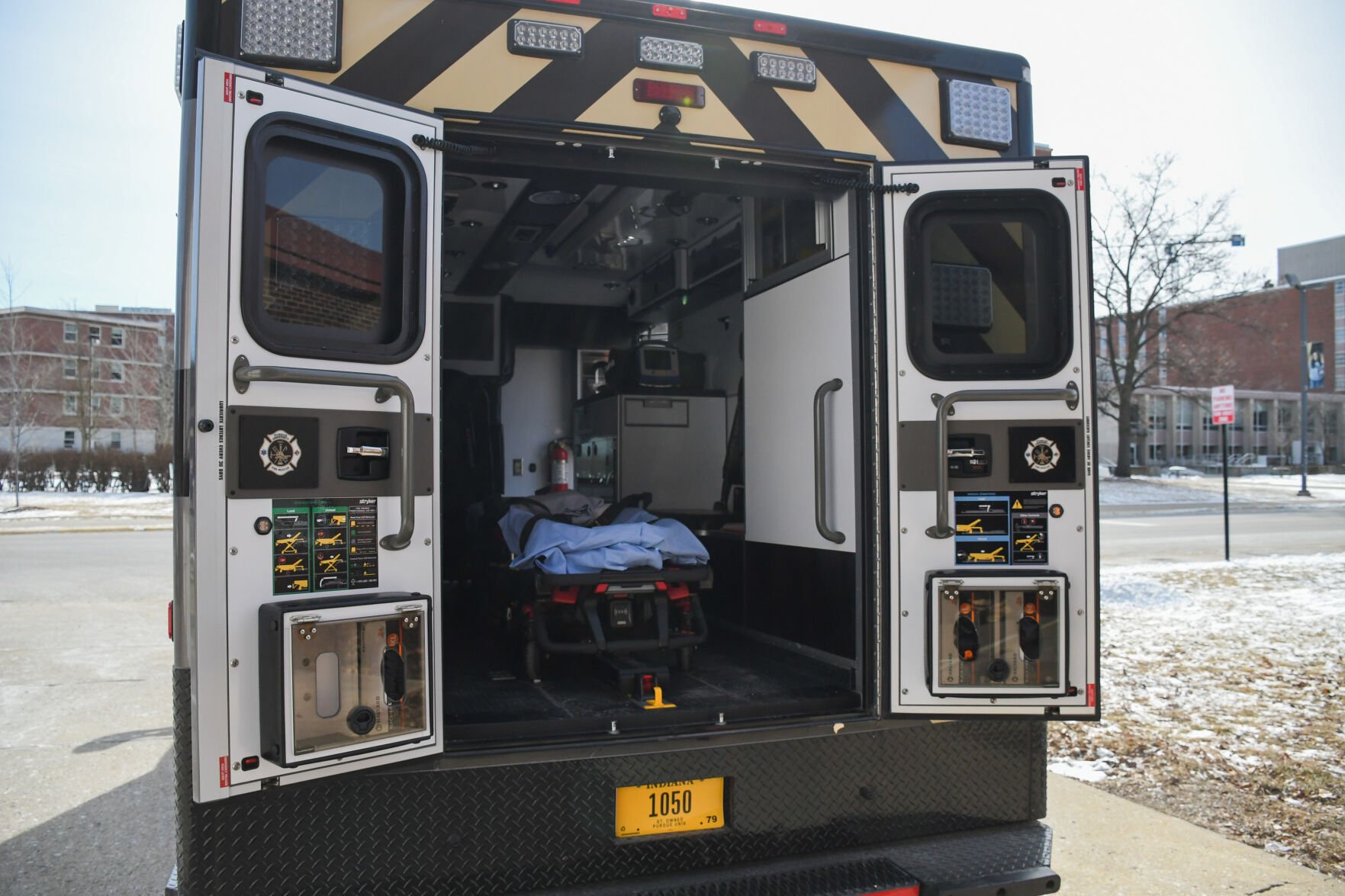 Purdue Fire Department unveils black and gold ambulance | Campus ...