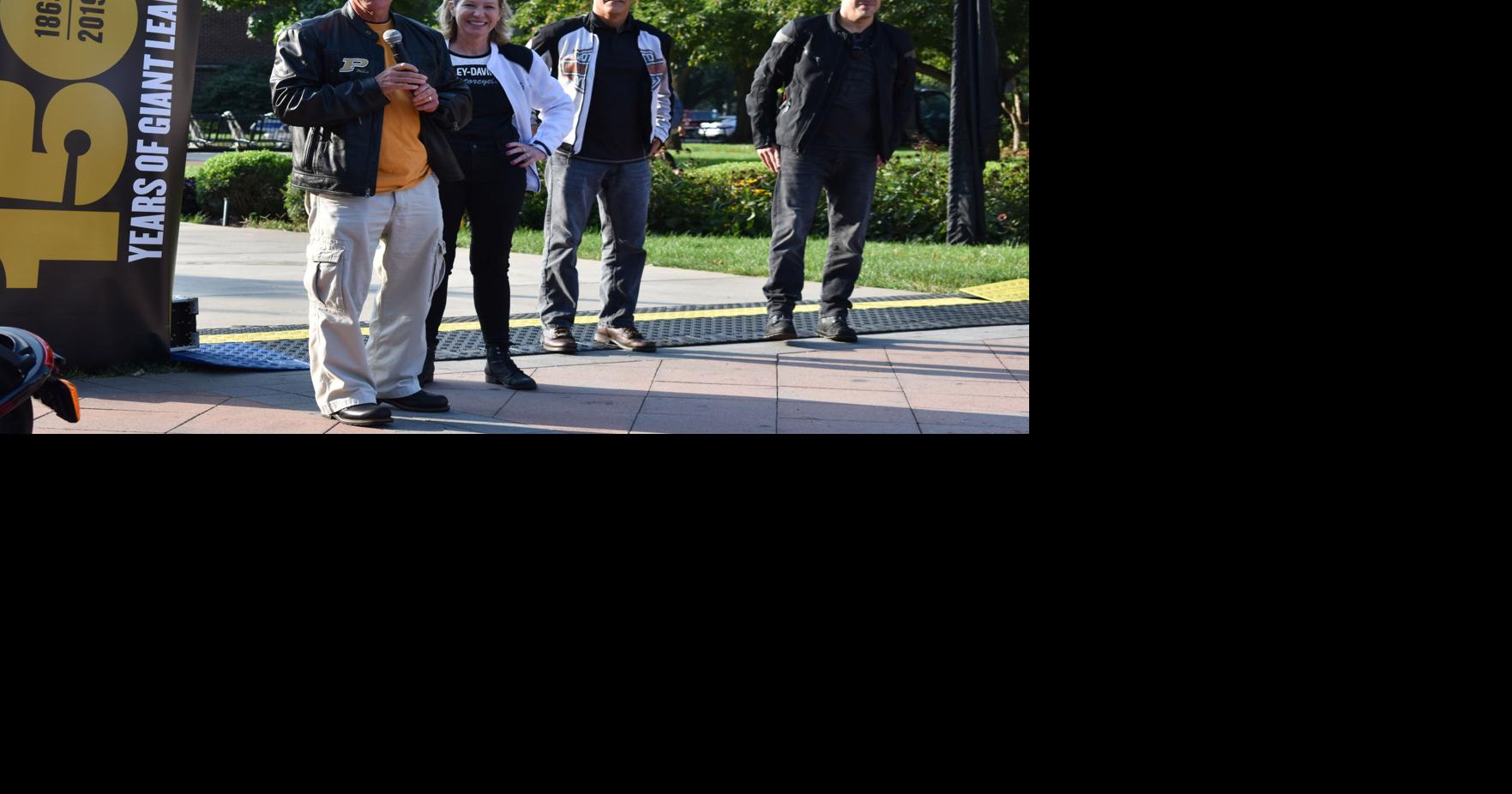 9/16/19 Harley Day Ride, Purdue President Mitch Daniels, Michelle ...