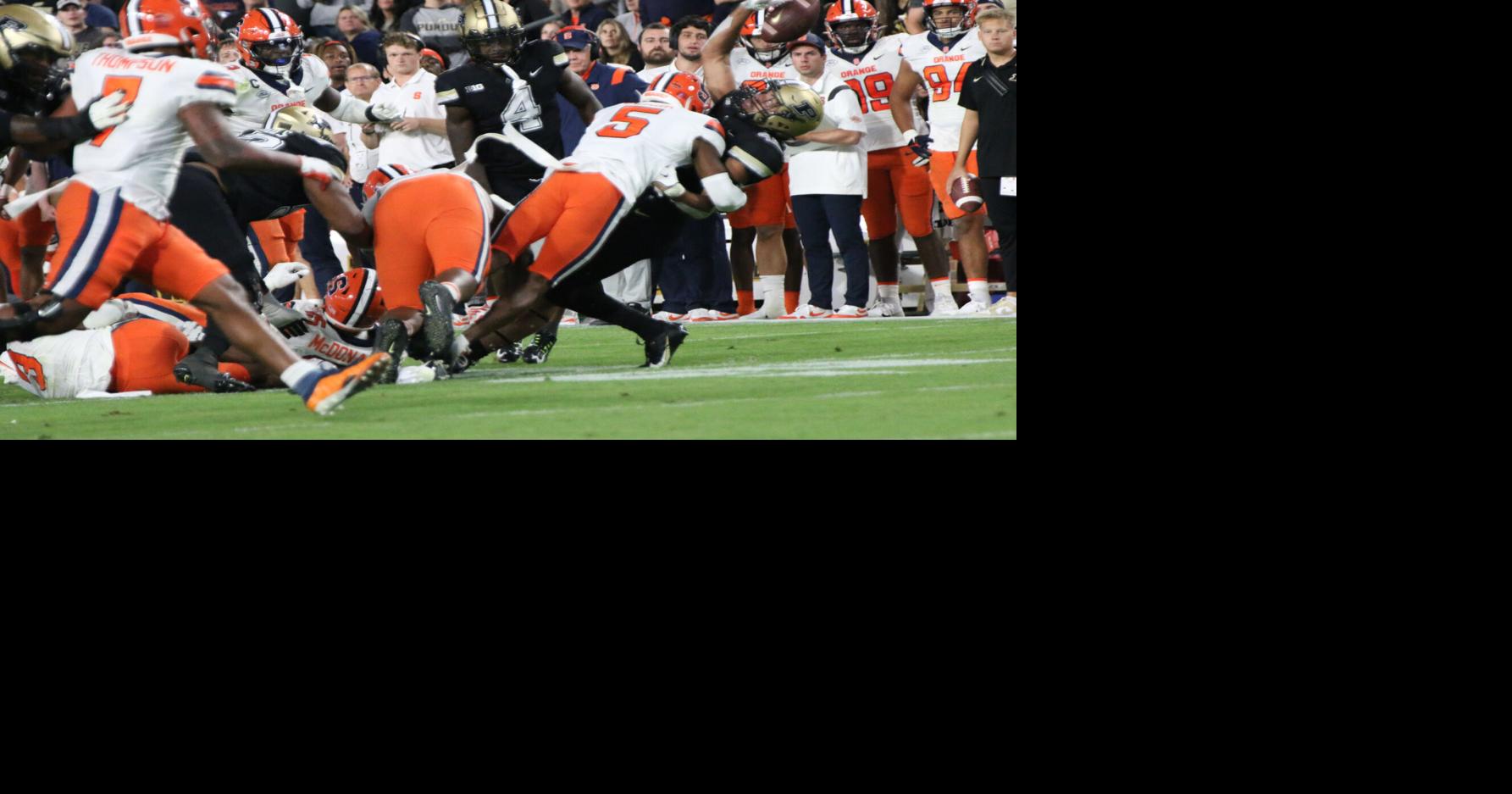 9/16/23 Syracuse 35, Purdue 20, Devin Mockobee fumble | Campus ...