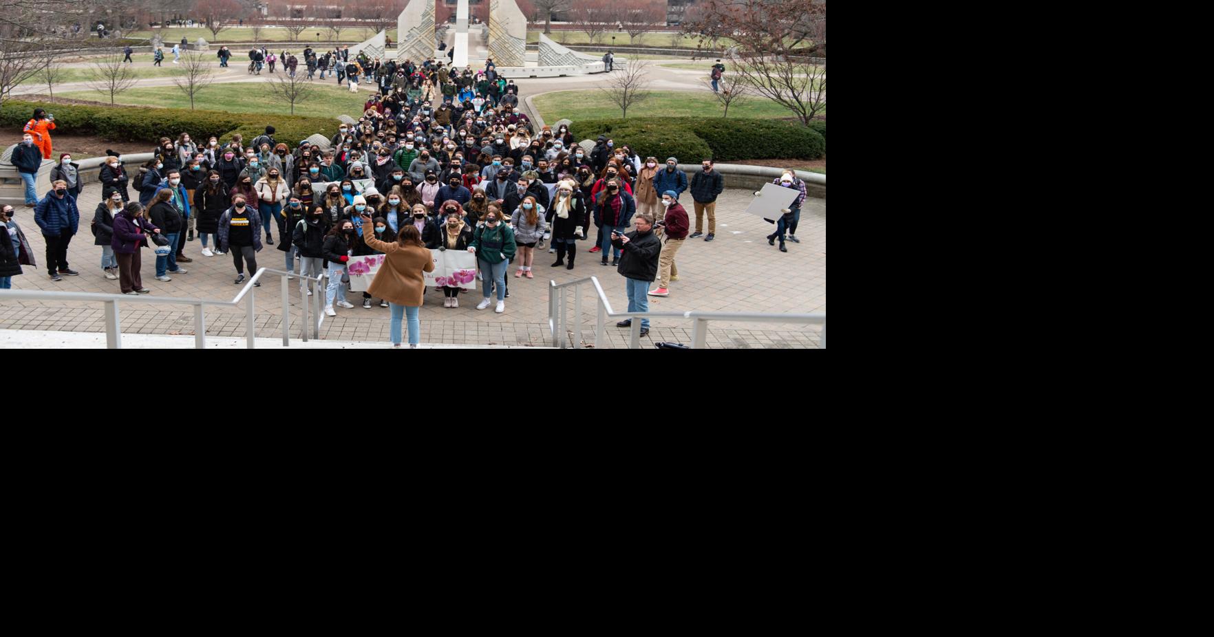 1/14/22 Purdue students lead march against President Mitch Daniels ...