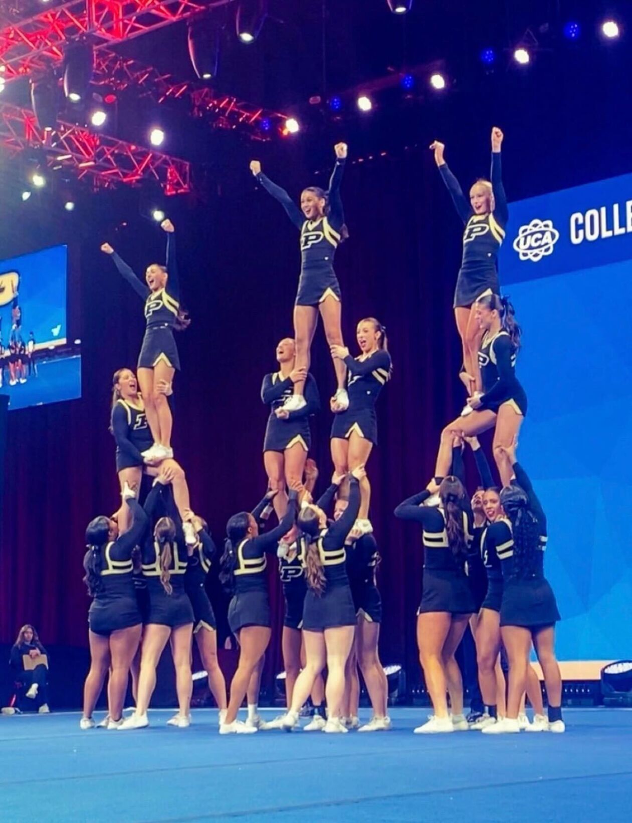 Purdue all-girls cheer team trip to UCA College Nationals | Club Sports ...