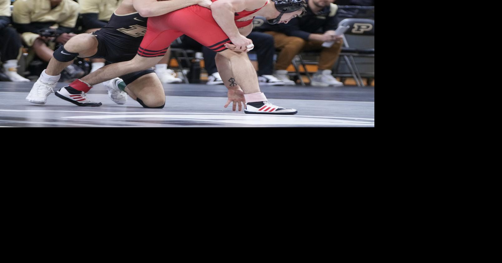1/14/24 Rutgers, Matt Ramos tries to flip | Wrestling | purdueexponent.org
