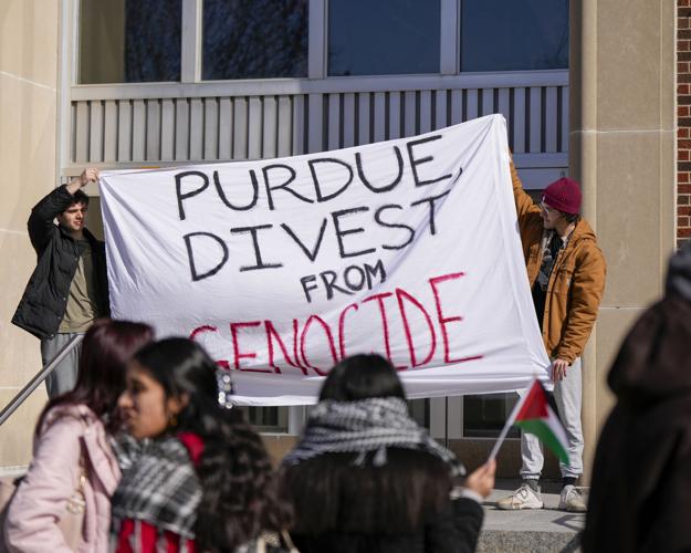 Students protest Lockheed Martin | Campus | purdueexponent.org