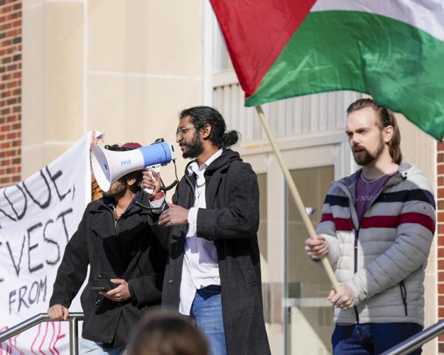 Students protest Lockheed Martin | Campus | purdueexponent.org