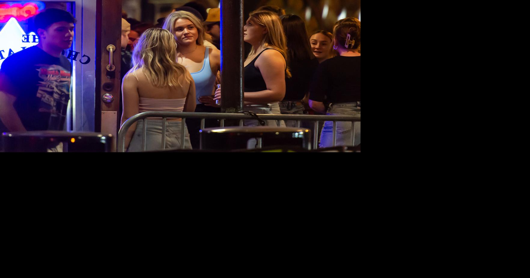 4/20/23 Scenes from Campus: Nightlife, Harry's Entrance | Campus ...