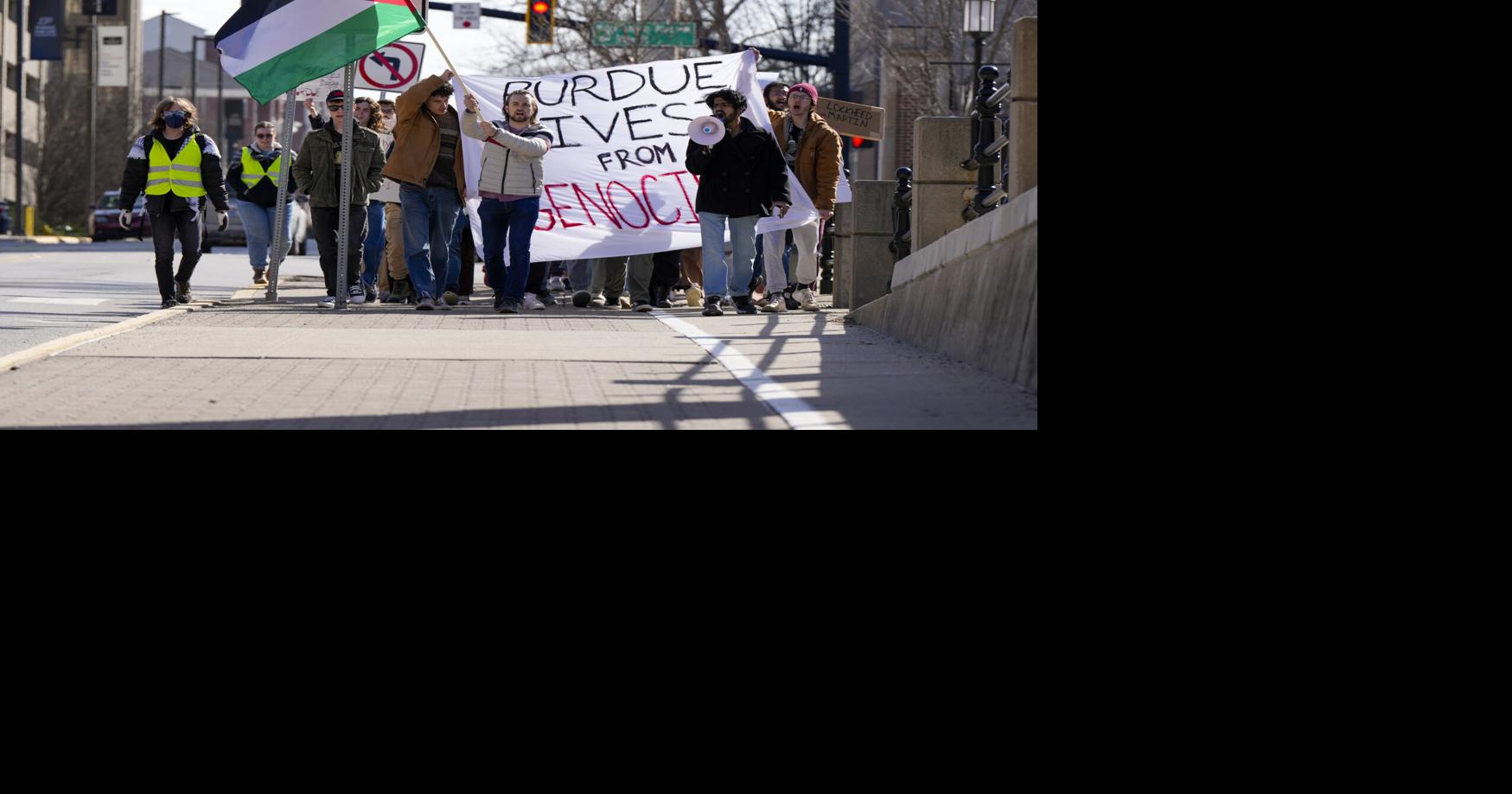 Students protest Lockheed Martin | Campus | purdueexponent.org