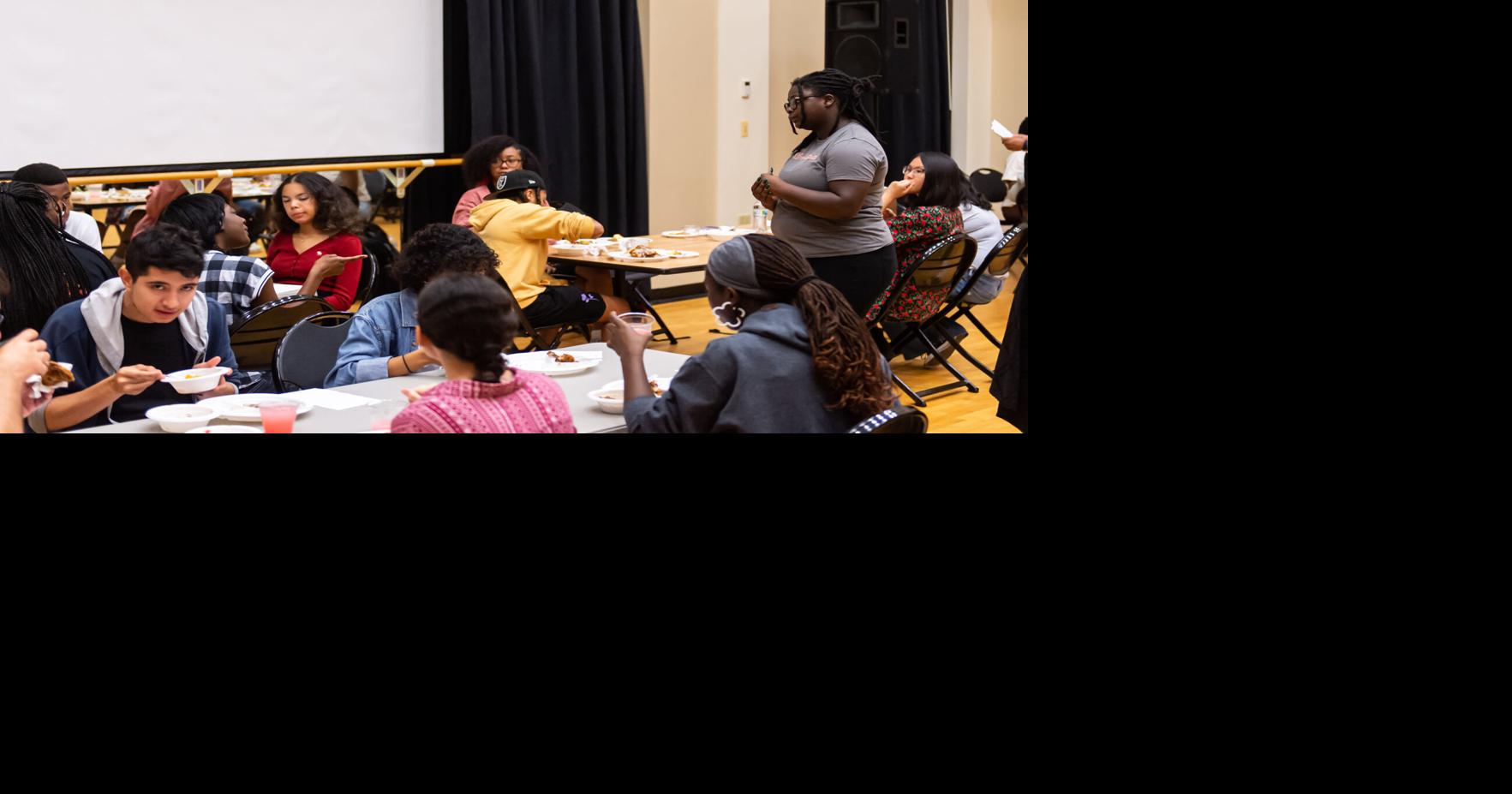 Purdue BCC hosts second High on the Hog, Ariel Smith talks to a student ...