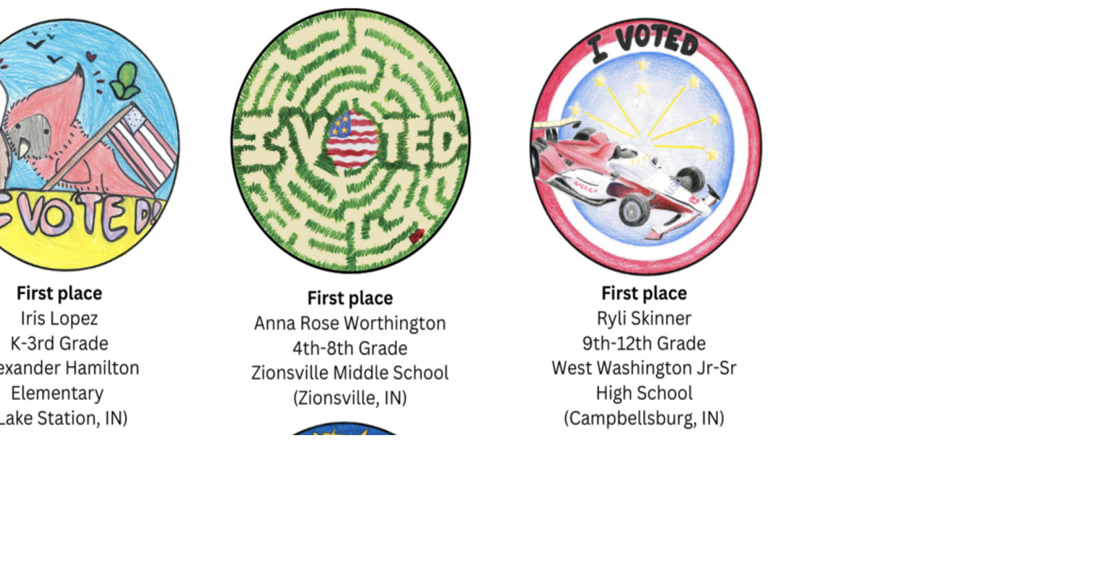 “I Voted” Sticker Design Contest Winners announced | Politics ...