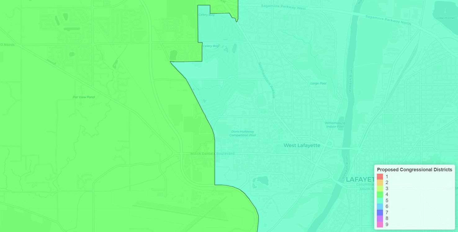 Indiana GOP proposes redistricting maps, Purdue split in 2 | Politics ...