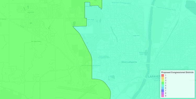 Indiana GOP proposes redistricting maps, Purdue split in 2 | Politics ...