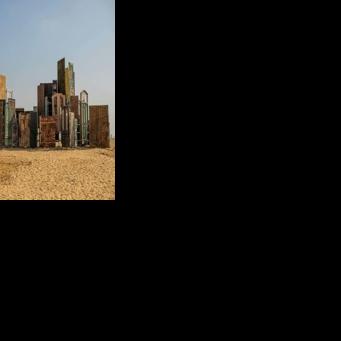 Monumental art displayed in shade of Egypt's pyramids | National ...