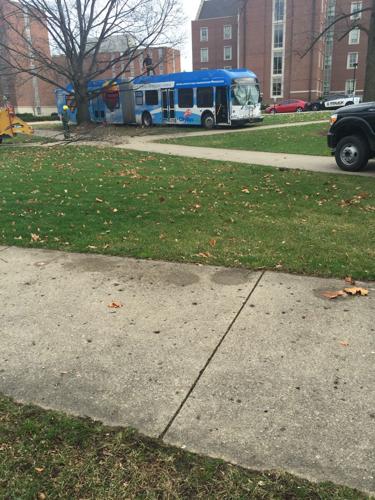 Silver Loop bus goes off-road, passengers safe | | purdueexponent.org
