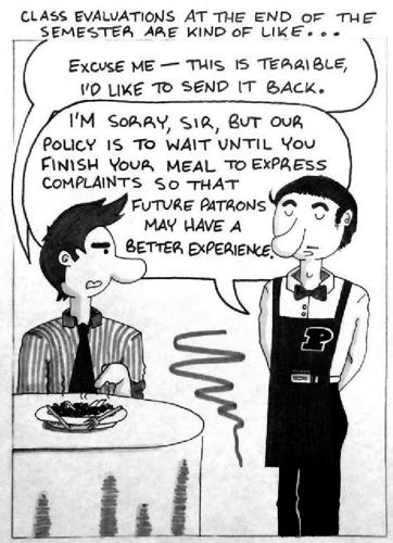 Editorial cartoon: The benefit of class evaluations | Opinions ...