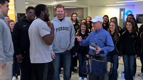 Happy birthday, Mitch: Purdue president surprised in Co-Rec | Campus ...