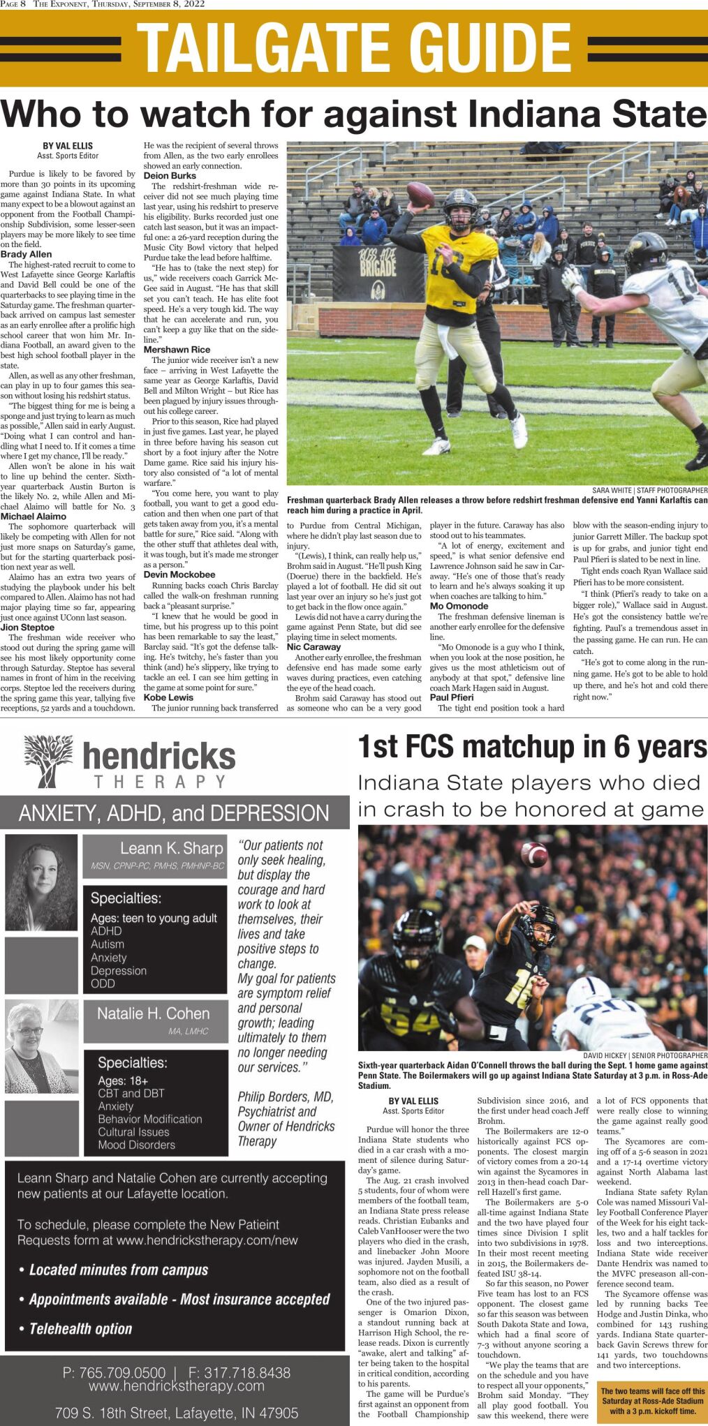 Tailgate Guide 9/8/22 | | purdueexponent.org