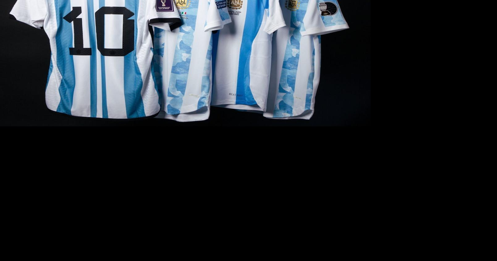 Four historic Argentina jerseys worn by Lionel Messi up for auction ...