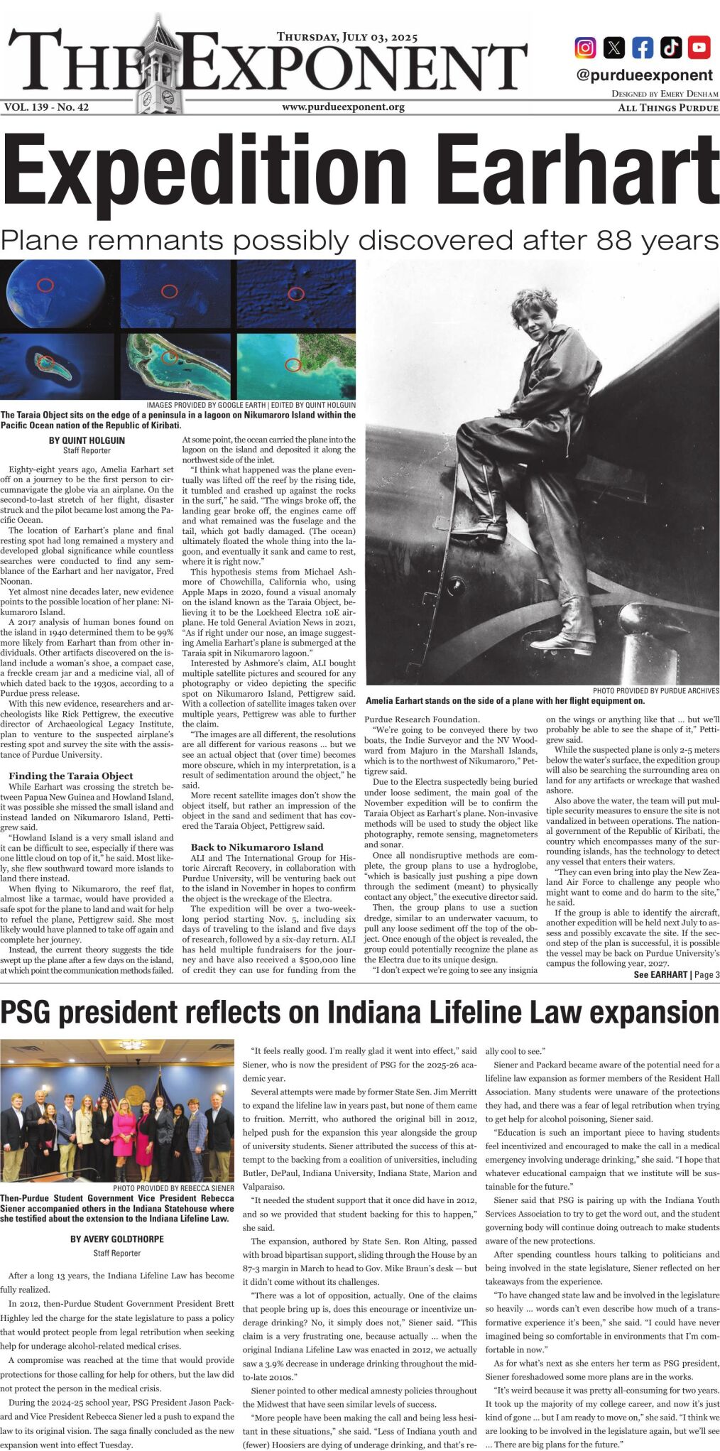 Latest Exponent print edition PDF | Frontpdf | purdueexponent.org