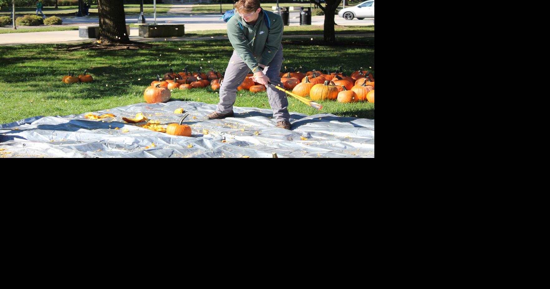 Alpha Epsilon Pi pumpkin smashing event | Campus | purdueexponent.org