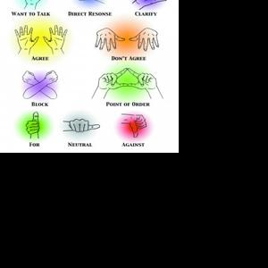 Occupy Purdue uses hand signals to talk about right-to-work | City ...