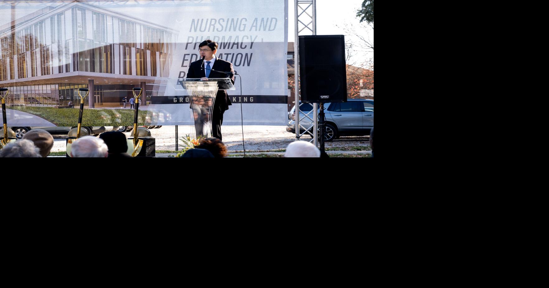 11/10/2023 President Mung Chiang speaks to the crowd | Campus ...
