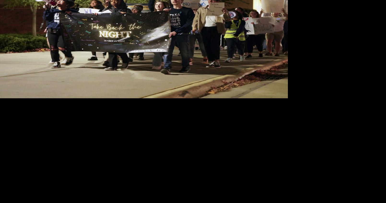 10/21/22 Take Back the Night march held at Krach Lawn | Campus ...