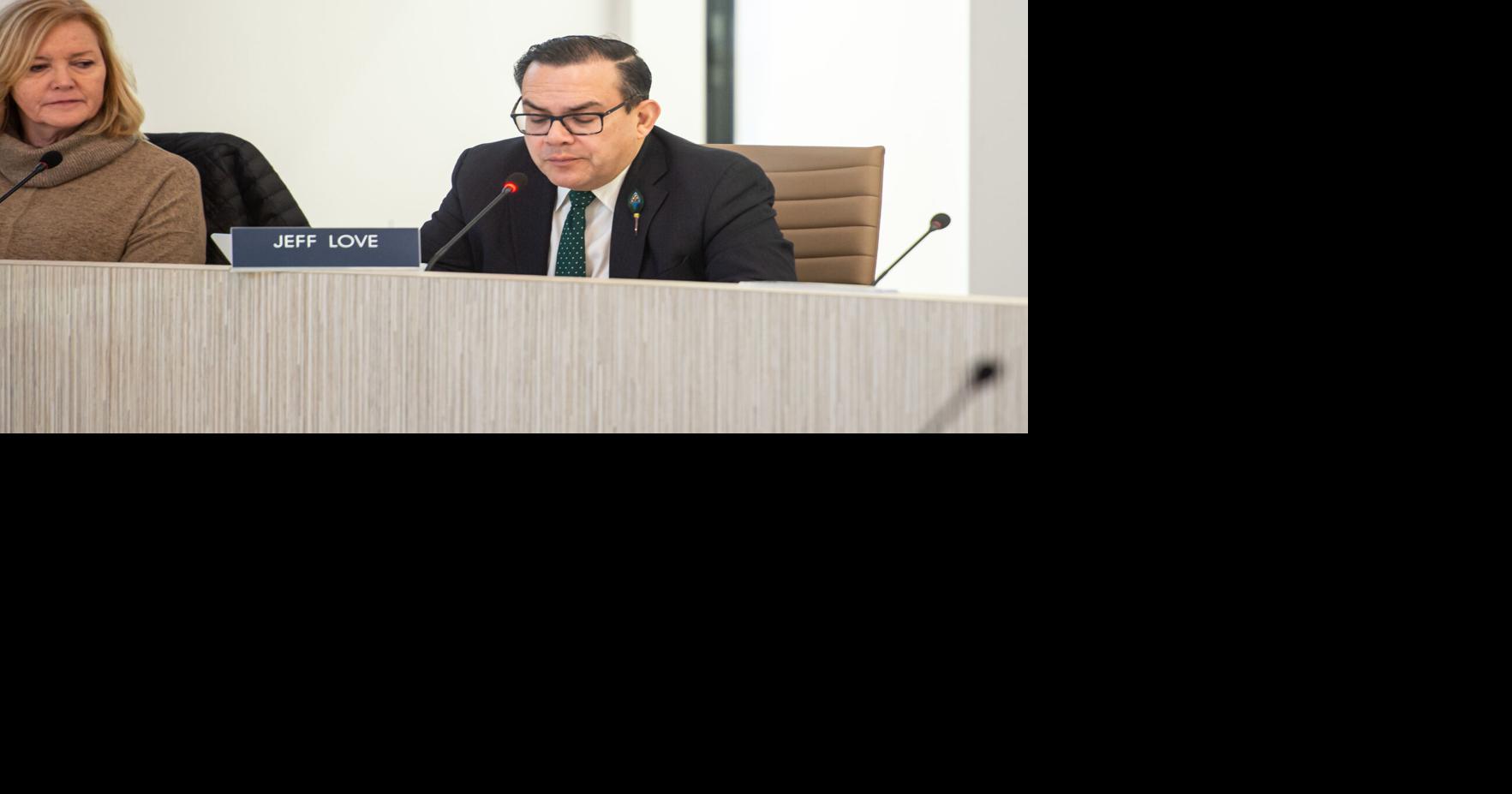 1/31/23 Board of Works, Jeff Love reads Winston Churchill quote ...