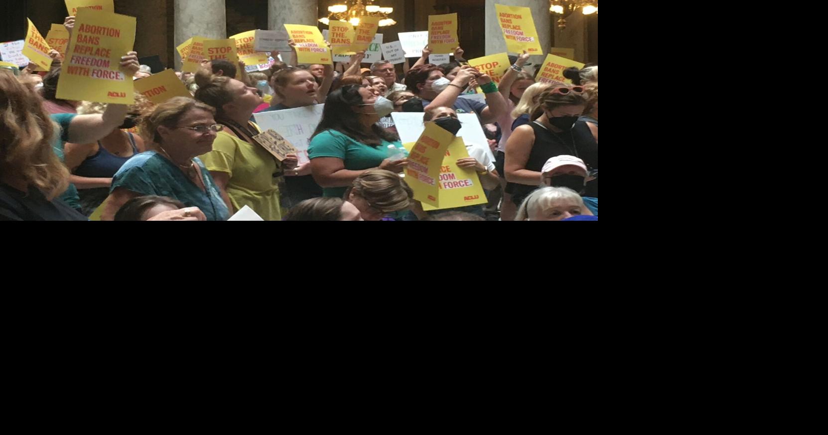 Protesters with ACLU signs | | purdueexponent.org
