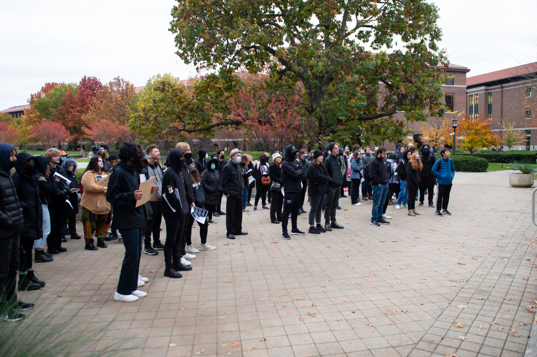 11/18/21 Students protest vandalism arrests | Campus | purdueexponent.org