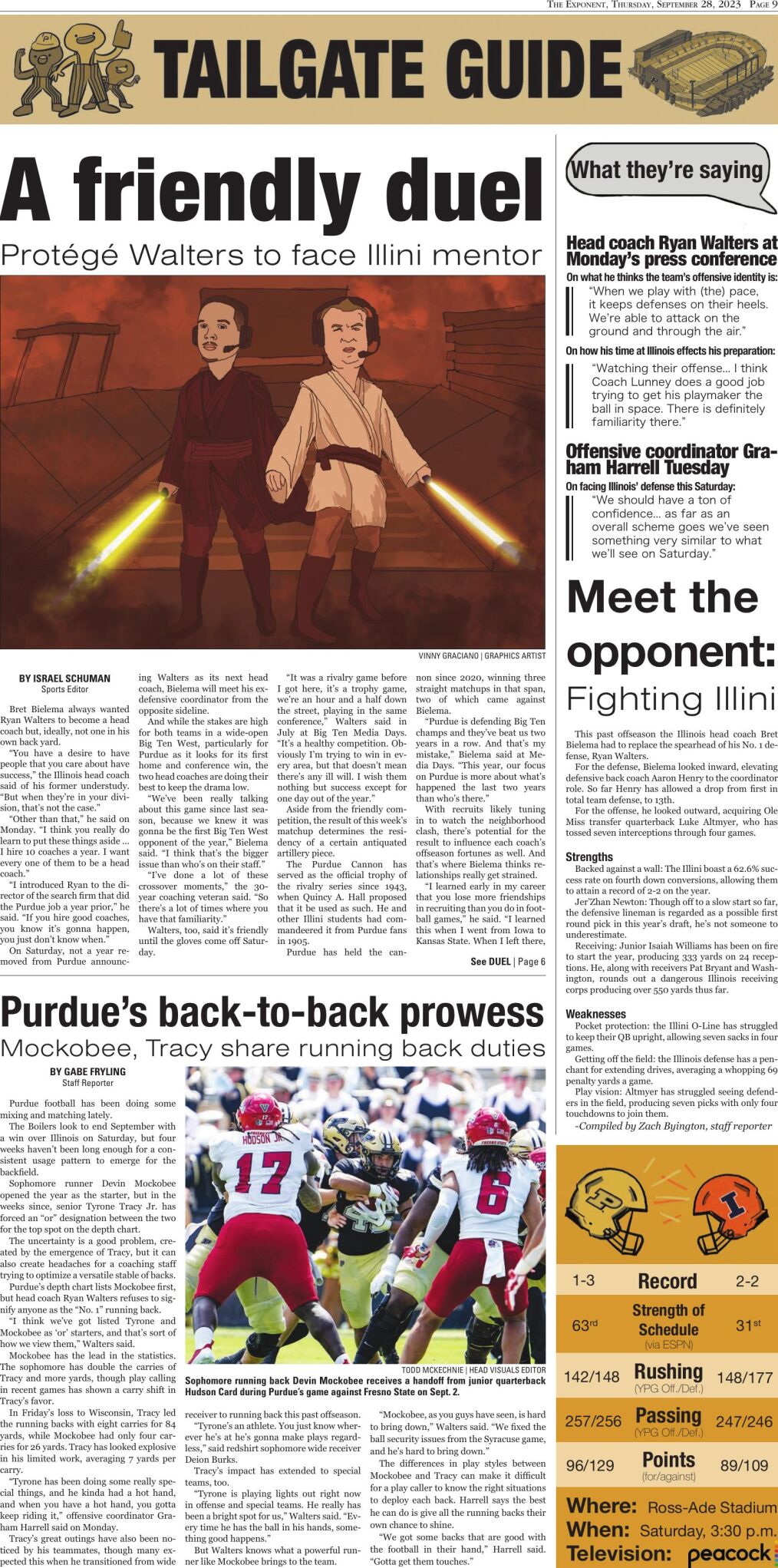 Tailgate Guide September 28, 2023 | | purdueexponent.org