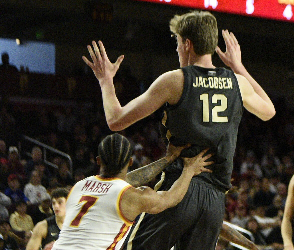 1/17/26 USC, Chad Baker-Mazara, Daniel Jacobsen | Men's Basketball | purdueexponent.org