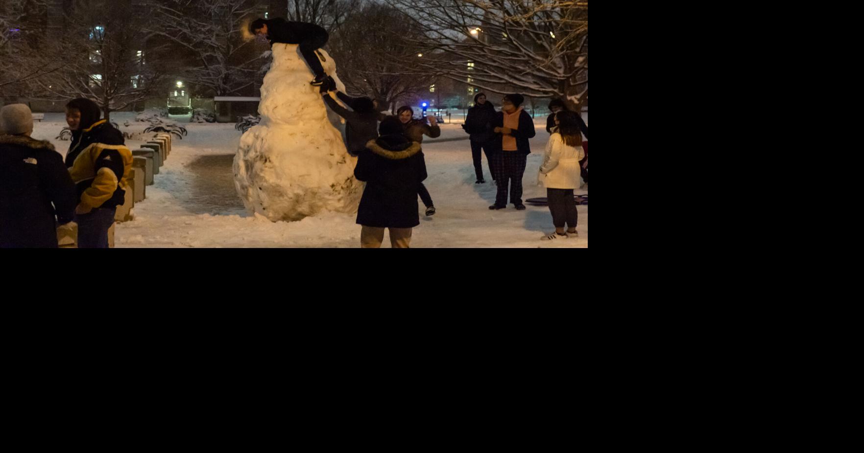 1/30/21 Giant Snowman, Climbing snowman | Campus | purdueexponent.org