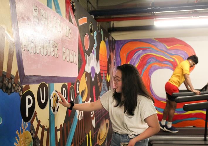 Mural painted in Hawkins Hall | Campus | purdueexponent.org