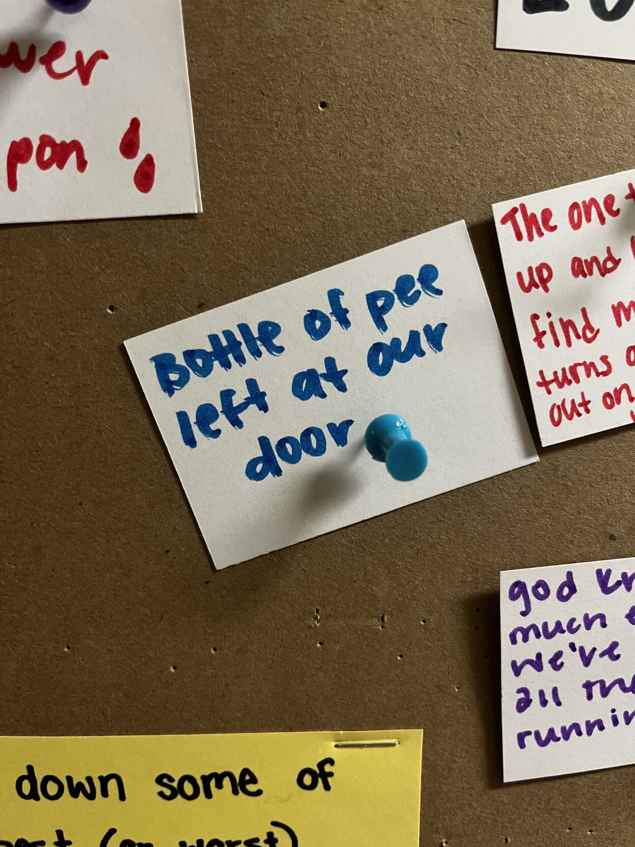 4/7/23 Hall mate horror stories, Bottle of pee note | Campus ...