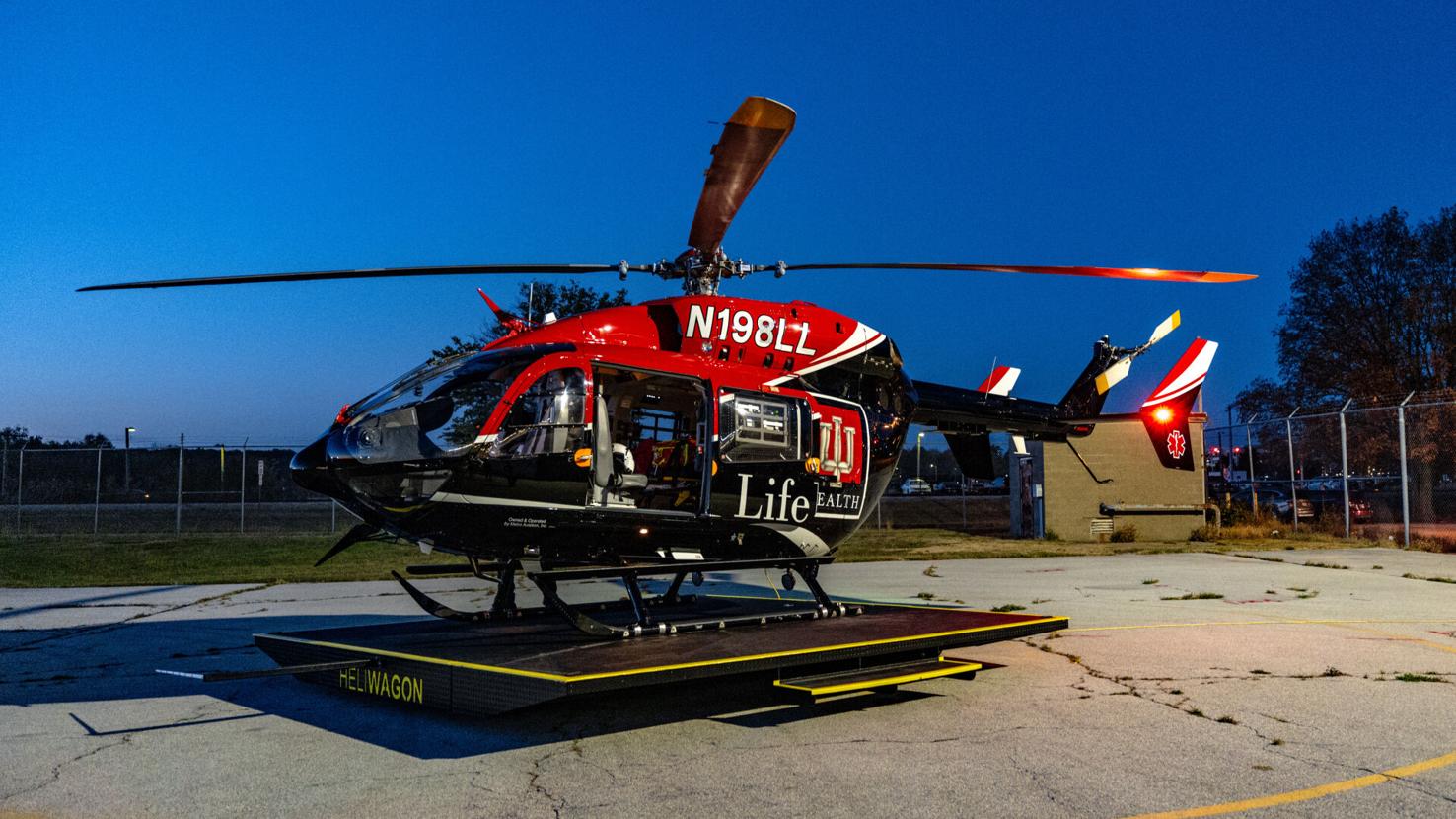 10/17/23 IU Health Lifeline helicopter stands | Campus | purdueexponent.org