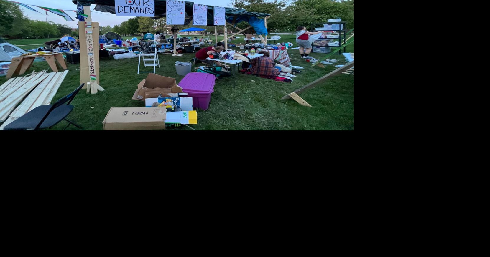 Protesters dodge 'camping policy' on fourth day of 'Purdue Liberation ...