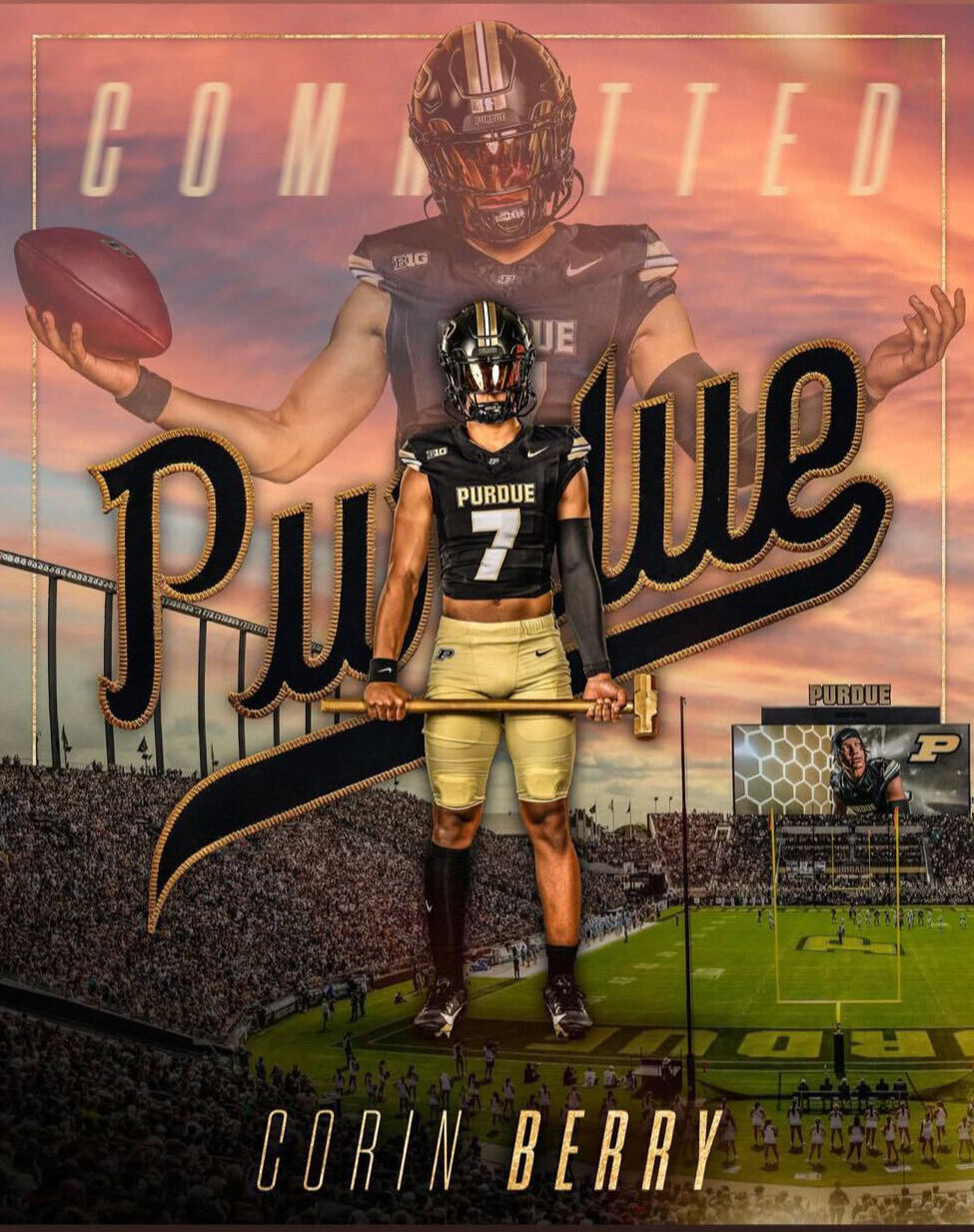 Why Purdue felt like home to quarterback Corin Berry | Football ...