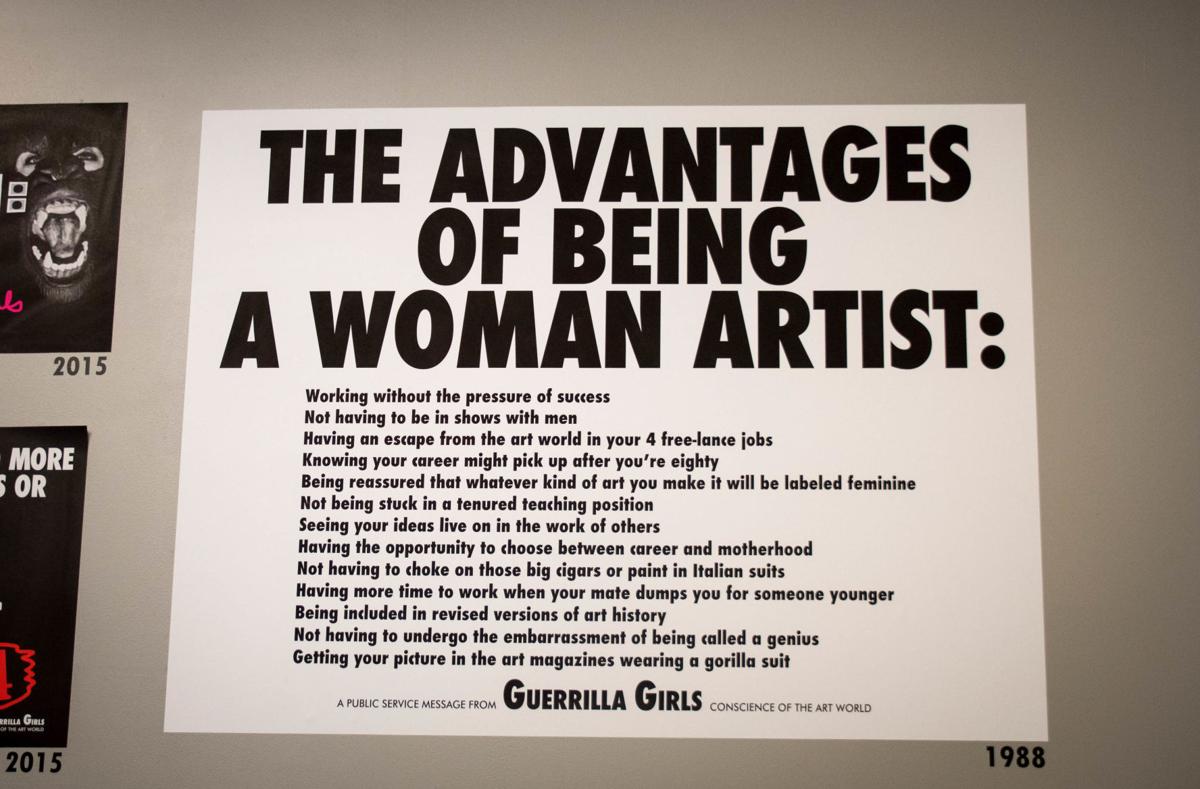 8/31/18 Guerrilla Girls Exhibition, Advantages poster | Campus ...